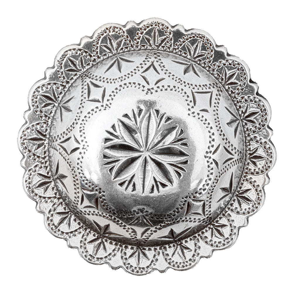 Antique Windrose Engraved Concho - Teskeys
