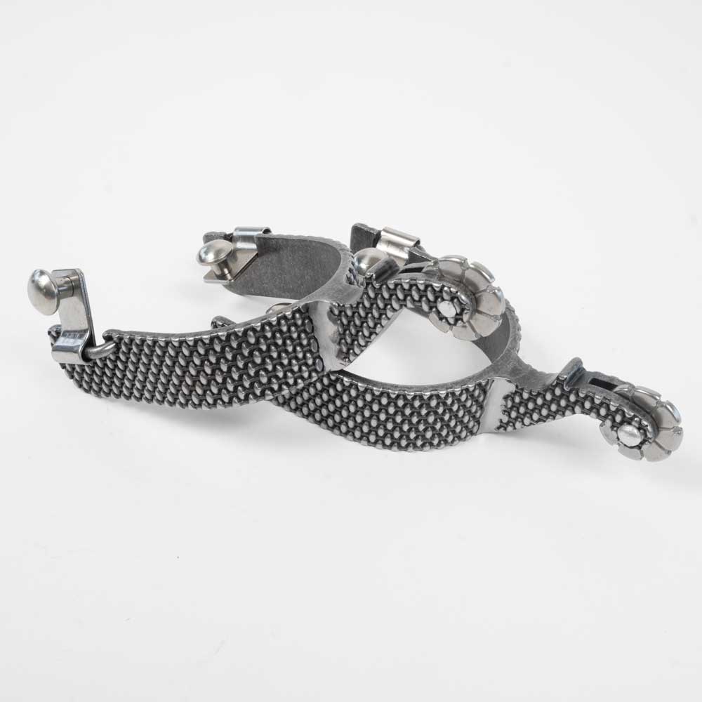 Formay Aged Steel Dotted String Spur - Teskeys