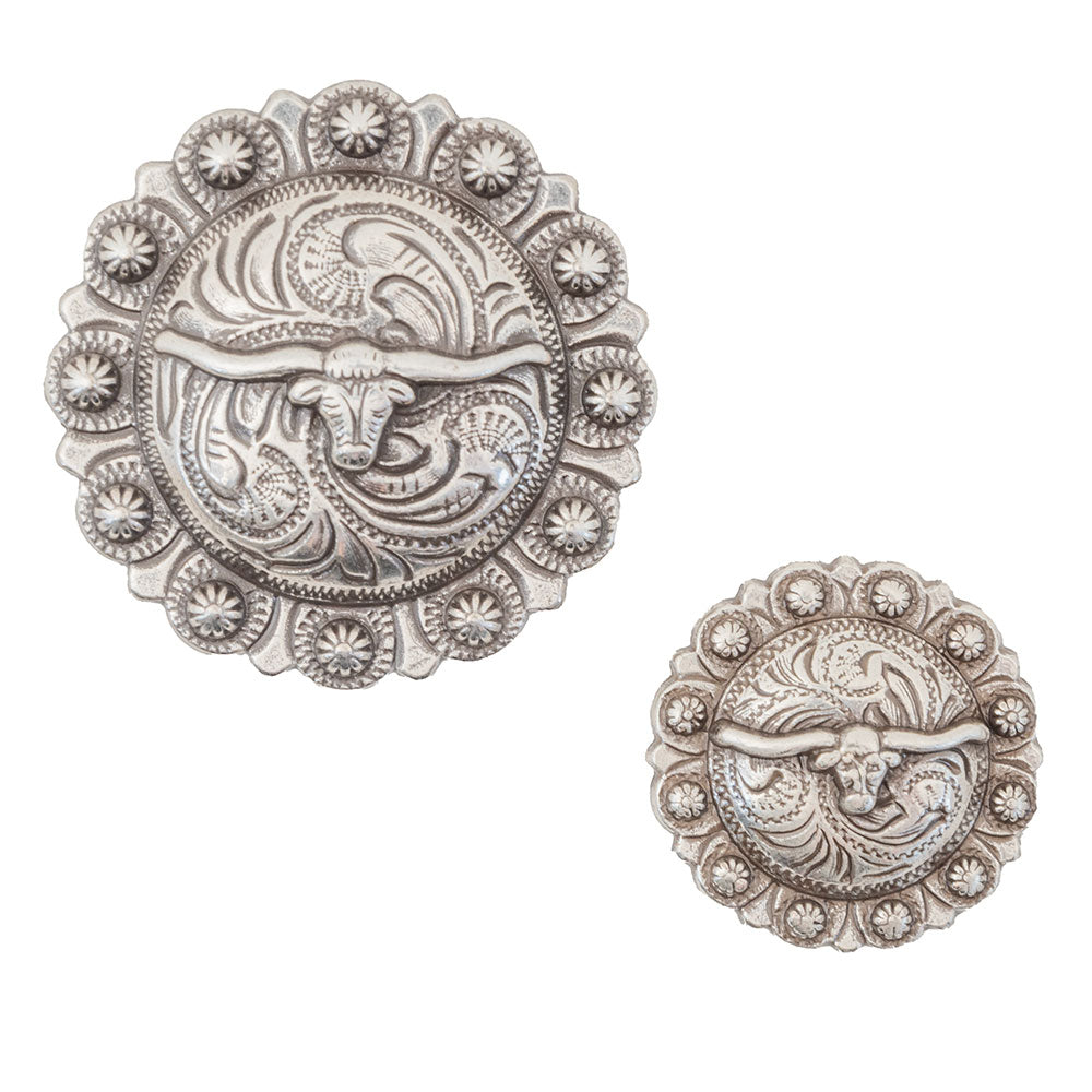 Antique Longhorn Berry Concho - Teskeys