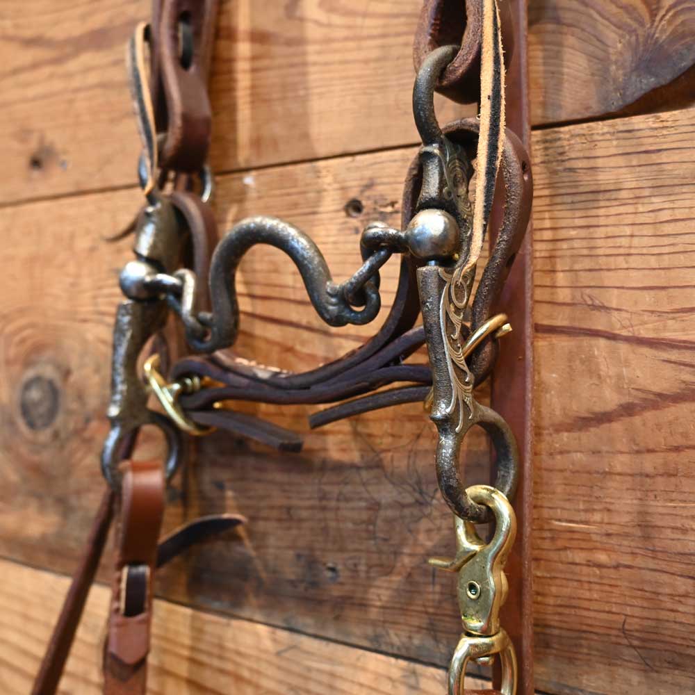 Kerry Kelley Silver Mounted Chain Port Bridle Rig - Teskeys