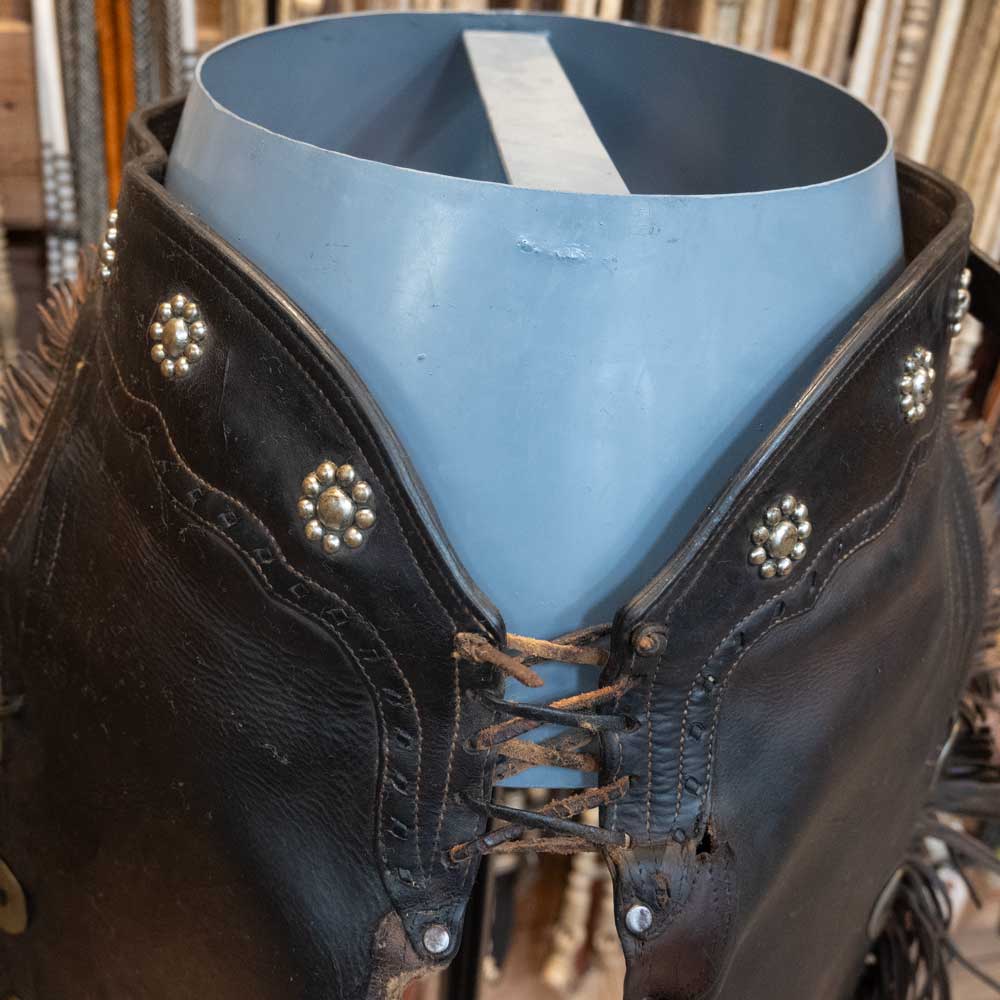 Custom Shotgun Chaps - Dark Brown Leather Cowboy Chaps - Teskeys