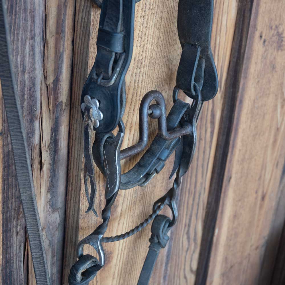 Custom "VOV" Stamped Silver Twisted Vintage Bridle Rig - Teskeys