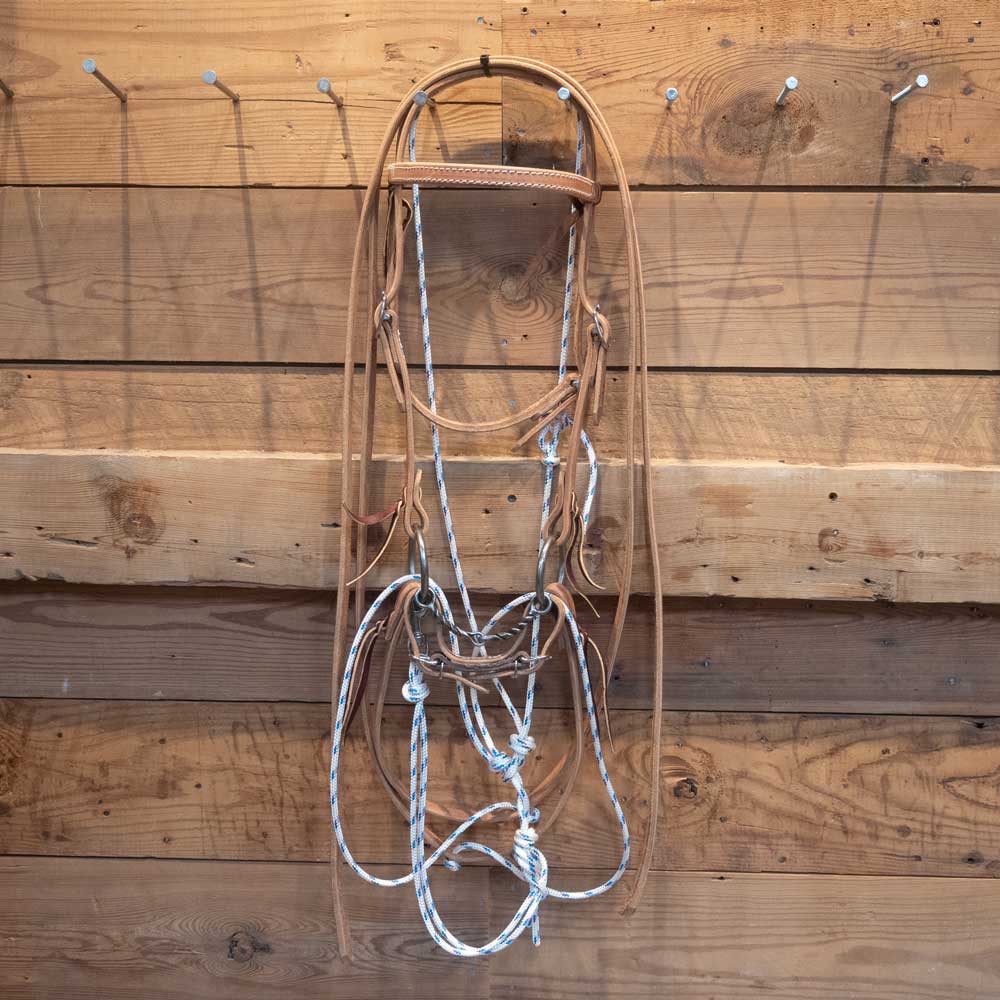 Cow Horse Supply Bridle Rig with German String Martingale CHS149 - Teskeys