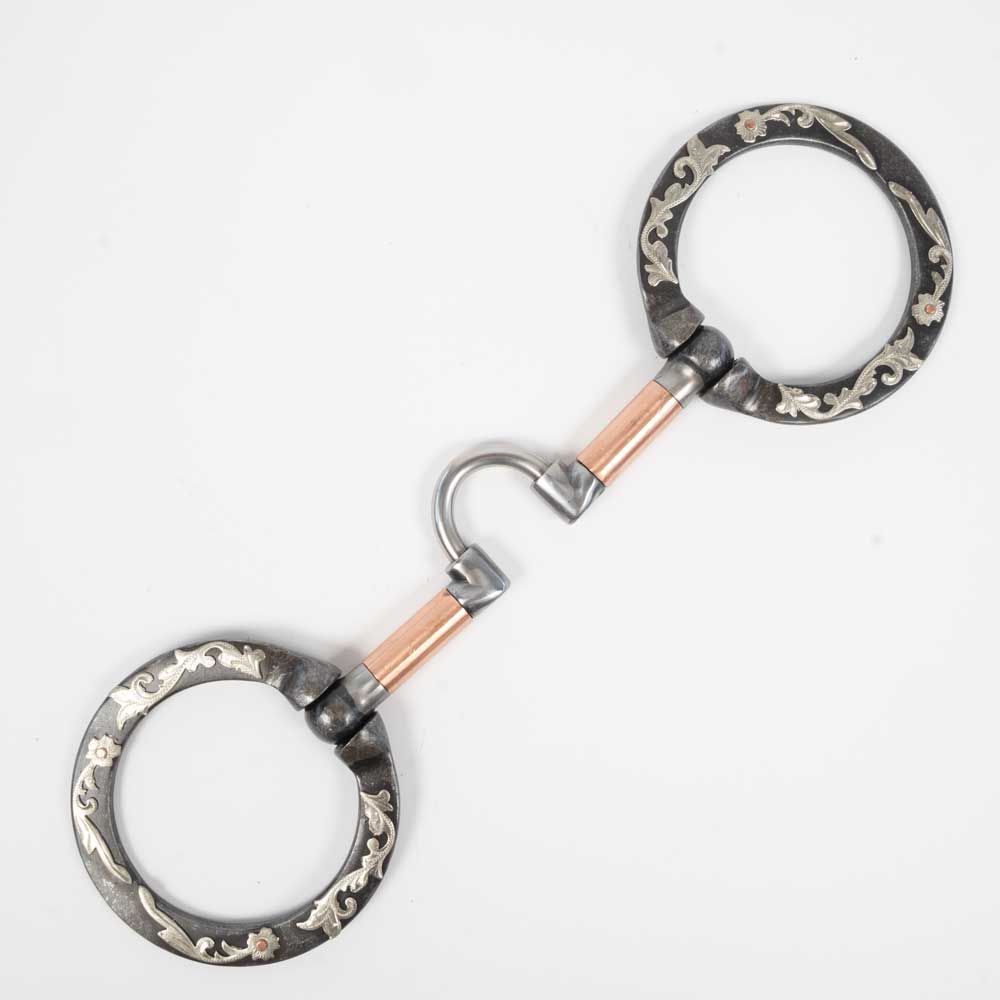 Black ST Correction O Ring with Floral Trim - Teskeys