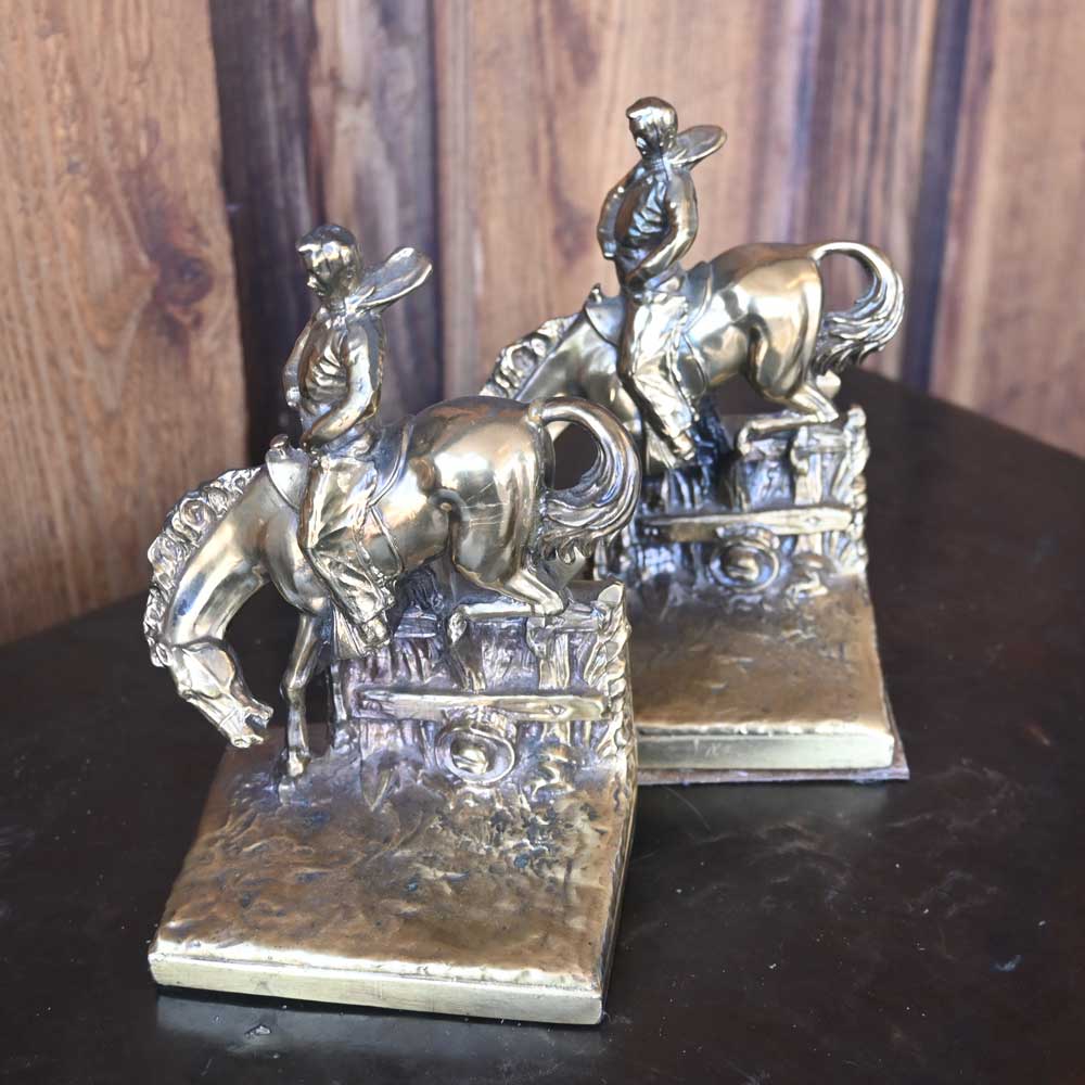PM Craftsman Eaton Park, Florida Vintage Bucking Horse Bookends - Teskeys