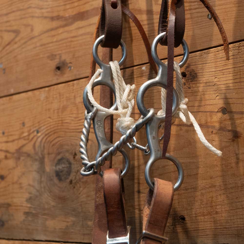 Circle Gag Twisted Wire Snaffle Barrel Rig - Teskeys