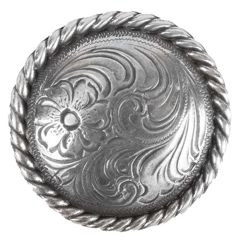 Antique Floral Concho with Rope Edge - Teskeys