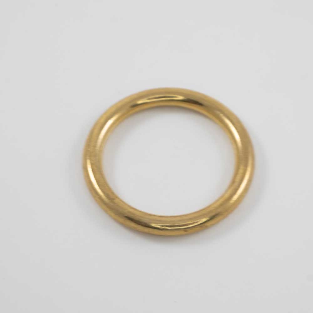 Solid Brass Wire Welded Ring - Teskeys