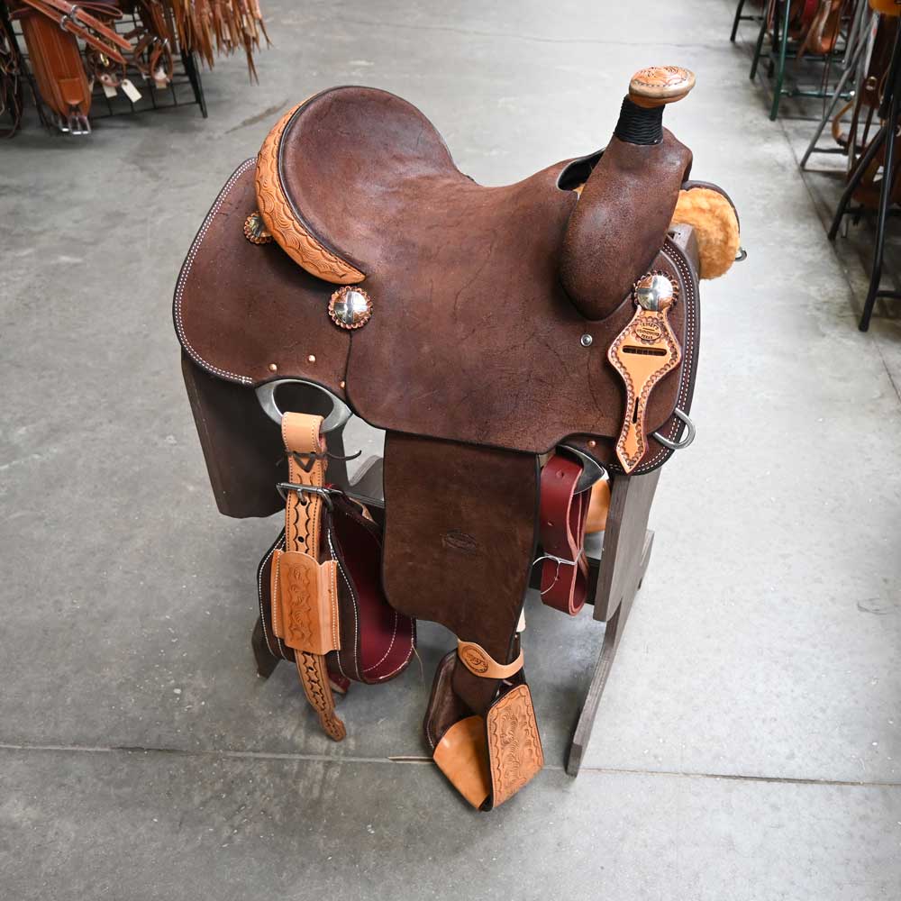 14" TESKEY'S LIGHTWEIGHT TEAM ROPING SADDLE - Teskeys