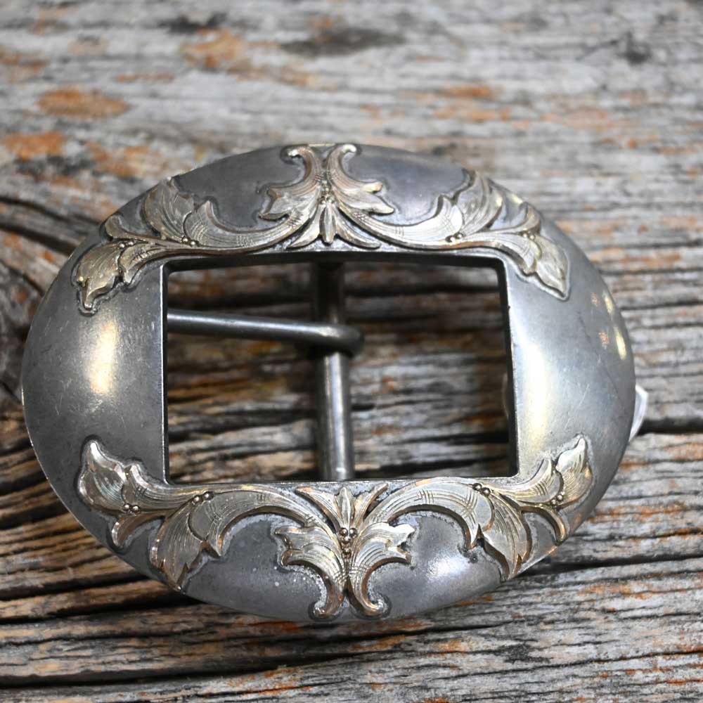 Handmade Silver Engraved Buckle by Cody Anthony _CA991 - Teskeys