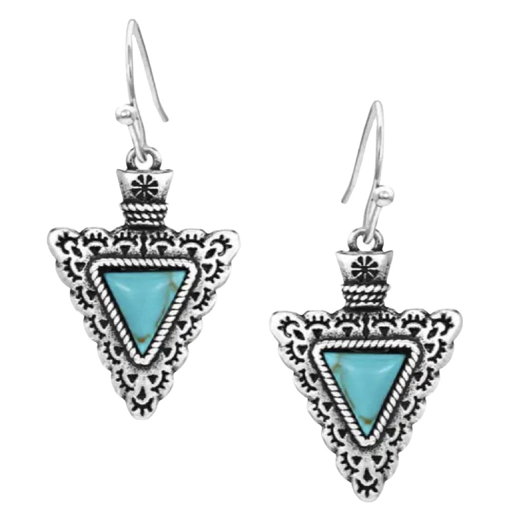 Montana Silversmiths Established Strength Turquoise Earrings