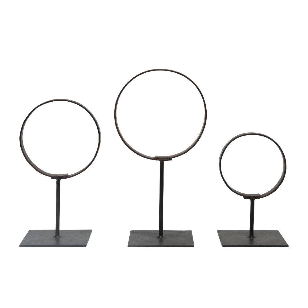 Found Metal Ring Stand Black - Teskeys