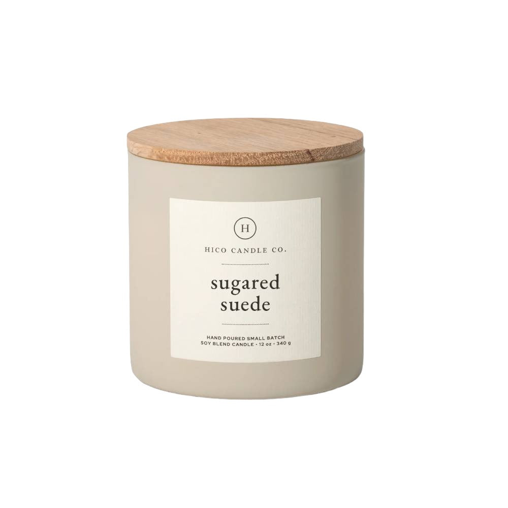 Hico Candle Co Sugared Suede Candle - 12oz - Teskeys