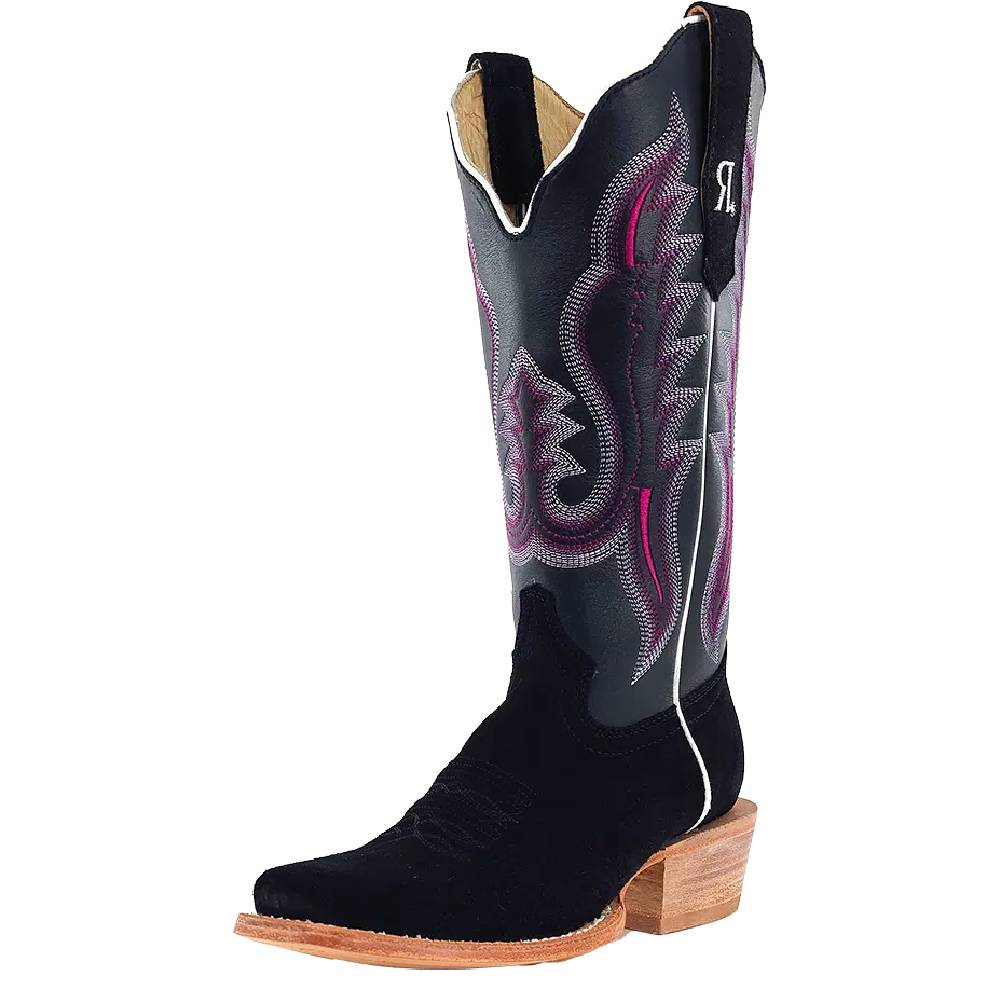 R. Watson Women's Black Rough-Out Boot - Teskeys