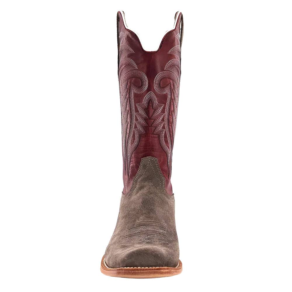 R. Watson Men's Charcoal Roughout Cutter Toe Boot - Teskeys