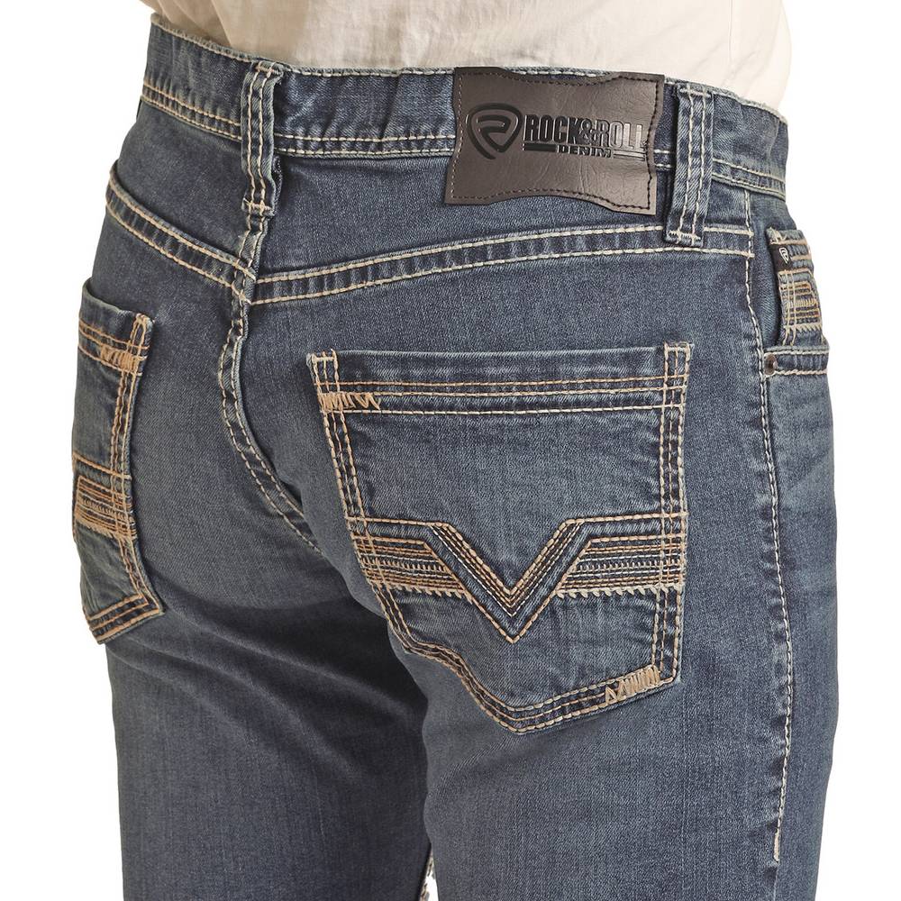 Rock & Roll Denim Men's Revolver Slim Straight Jeans - Teskeys