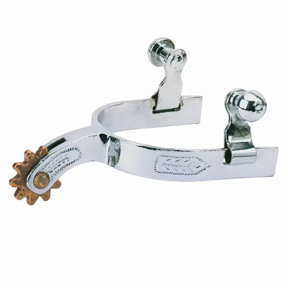 Roper Youth Engraved Spurs - Teskeys