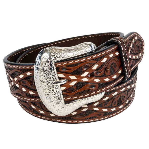 Ranger Belt Company White Buckstitch Belt - Teskeys