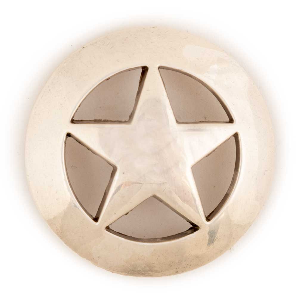 Antique Silver Star Concho - Teskeys