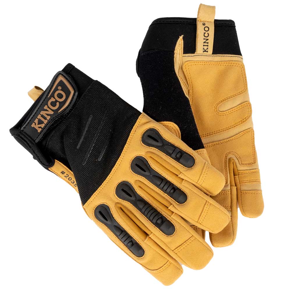 Kinco Pro Foreman Synthetic Gloves with Pull Strap - Teskeys