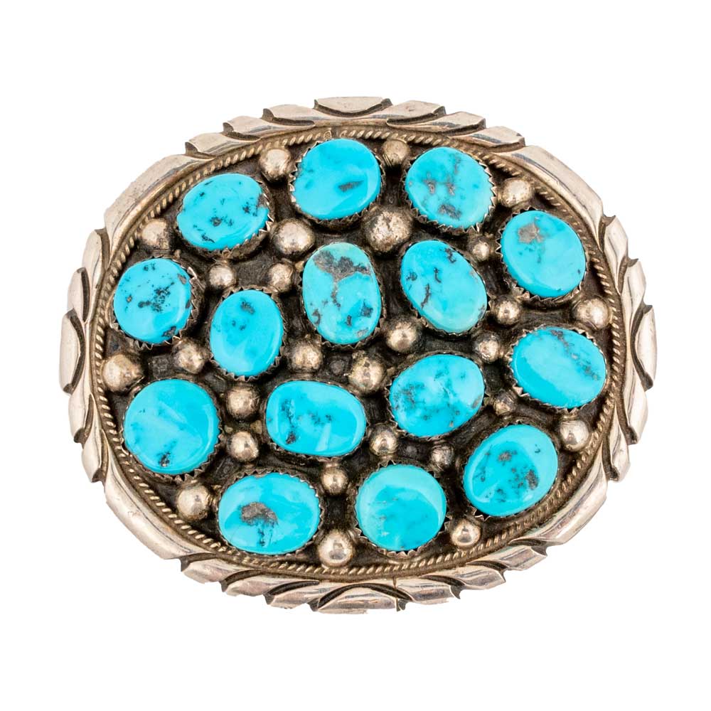 Tommy Moore Kingsman Turquoise Belt Buckle - Teskeys