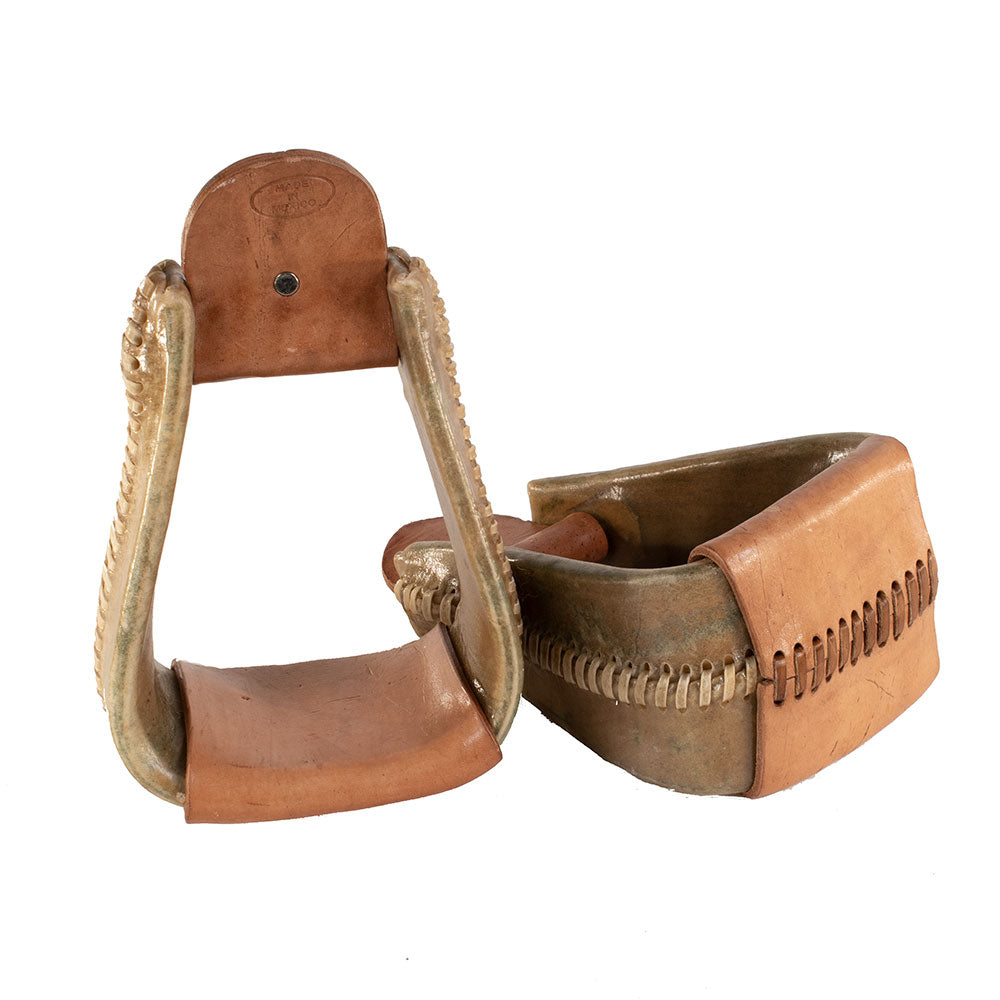 Teskey's Rawhide Roper Stirrups - Teskeys
