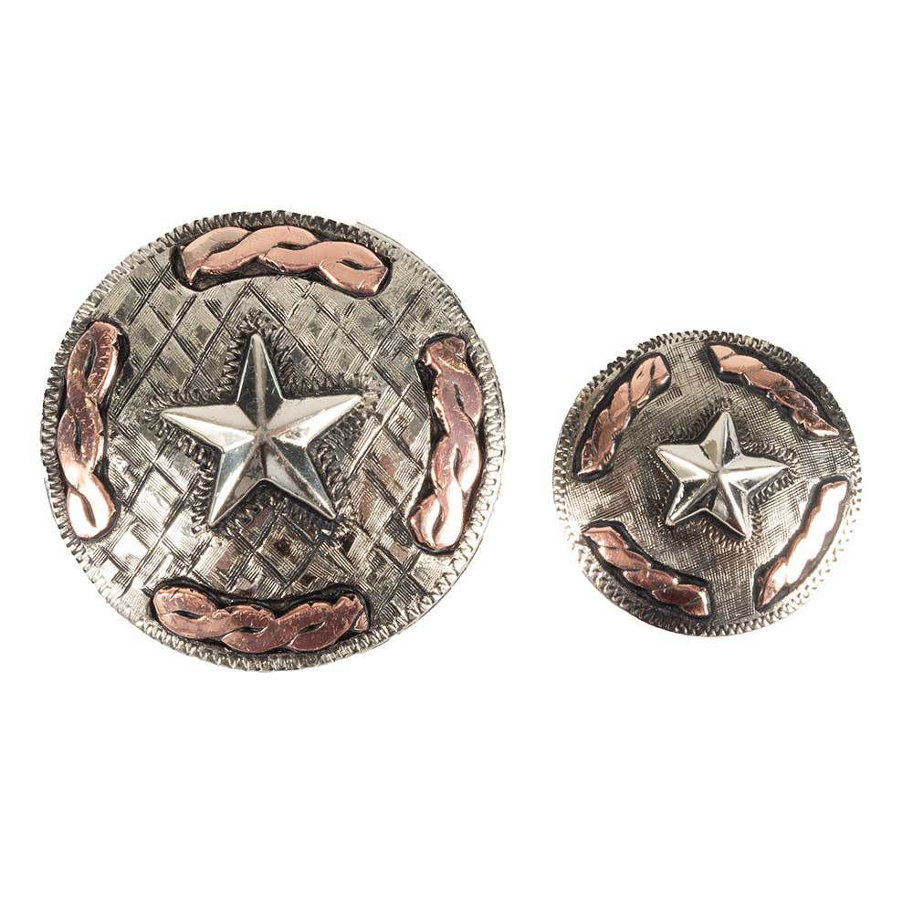 Antique & Copper Star Concho - Teskeys