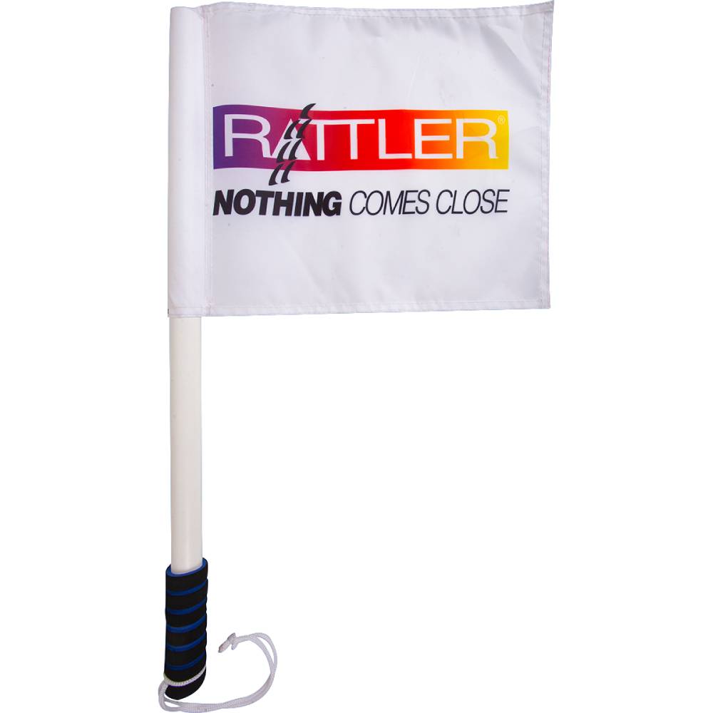 Rattler Judge's Flag | Red Roping Flag 16x12 | Arena Judging — Teskeys