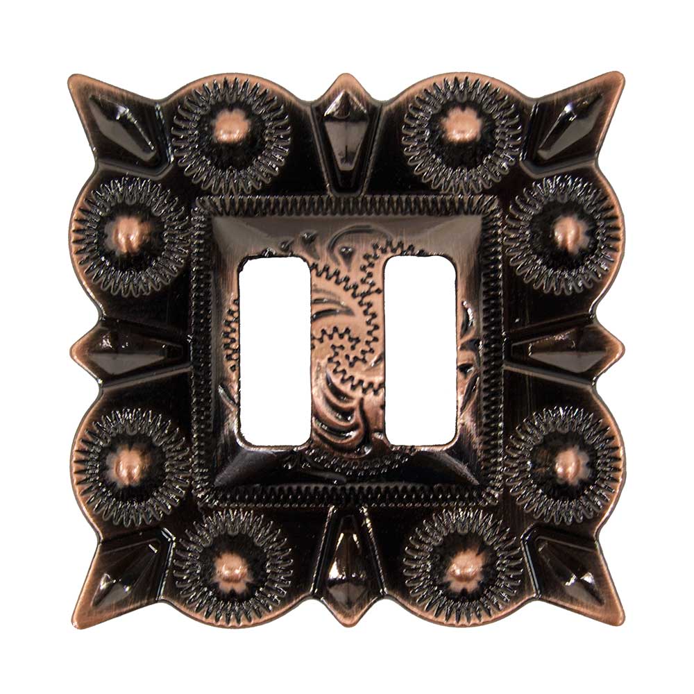 Copper Slotted Square Berry Concho - Teskeys